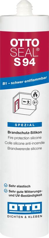 Ottoseal S94 Das neutrale Brandschutz-Silicon Kartusche 310ml ...